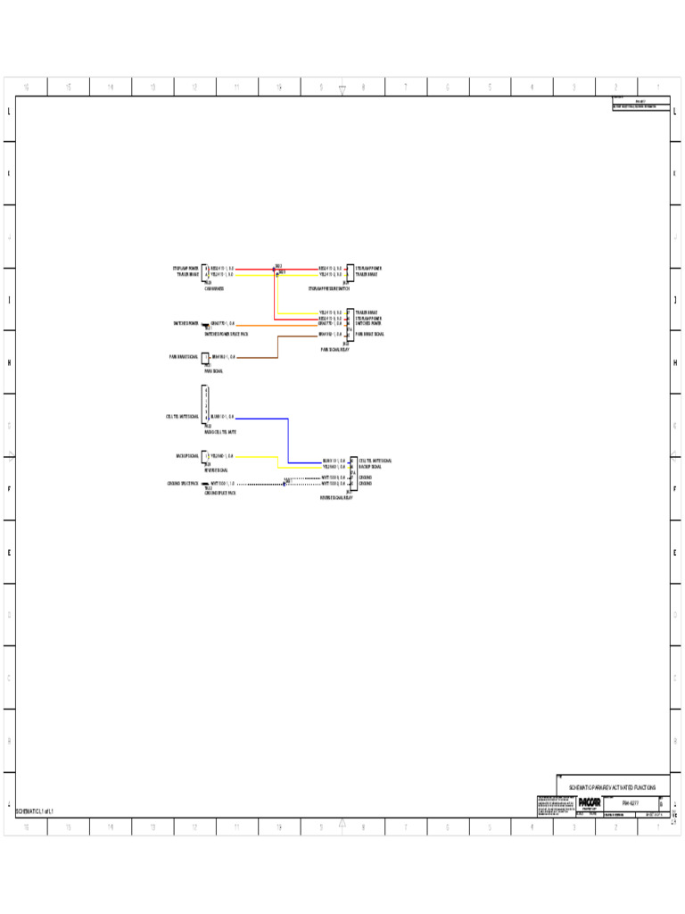 P94-6277, SCHEMATIC-PARK_REV ACTIVATED FUNCTIONS | PDF