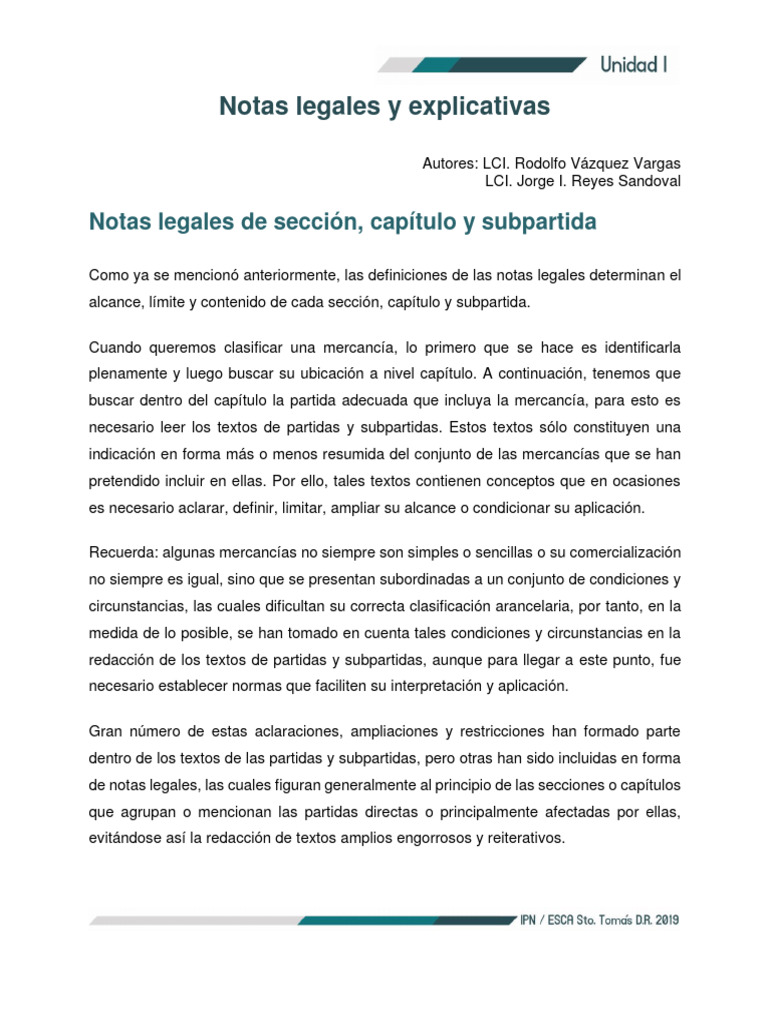 Notas Legales y Explicativas LIGIE 2025 | PDF | Publicidad | Taxonomía (biología)