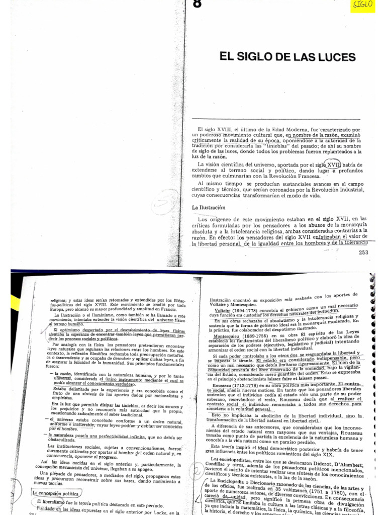 12 Siglo de Las Luces Abal DR Hevia | PDF