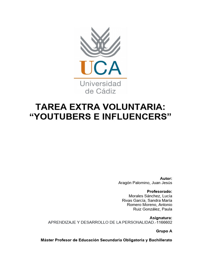 Tarea Extra Individual | PDF | Adolescencia | Las emociones