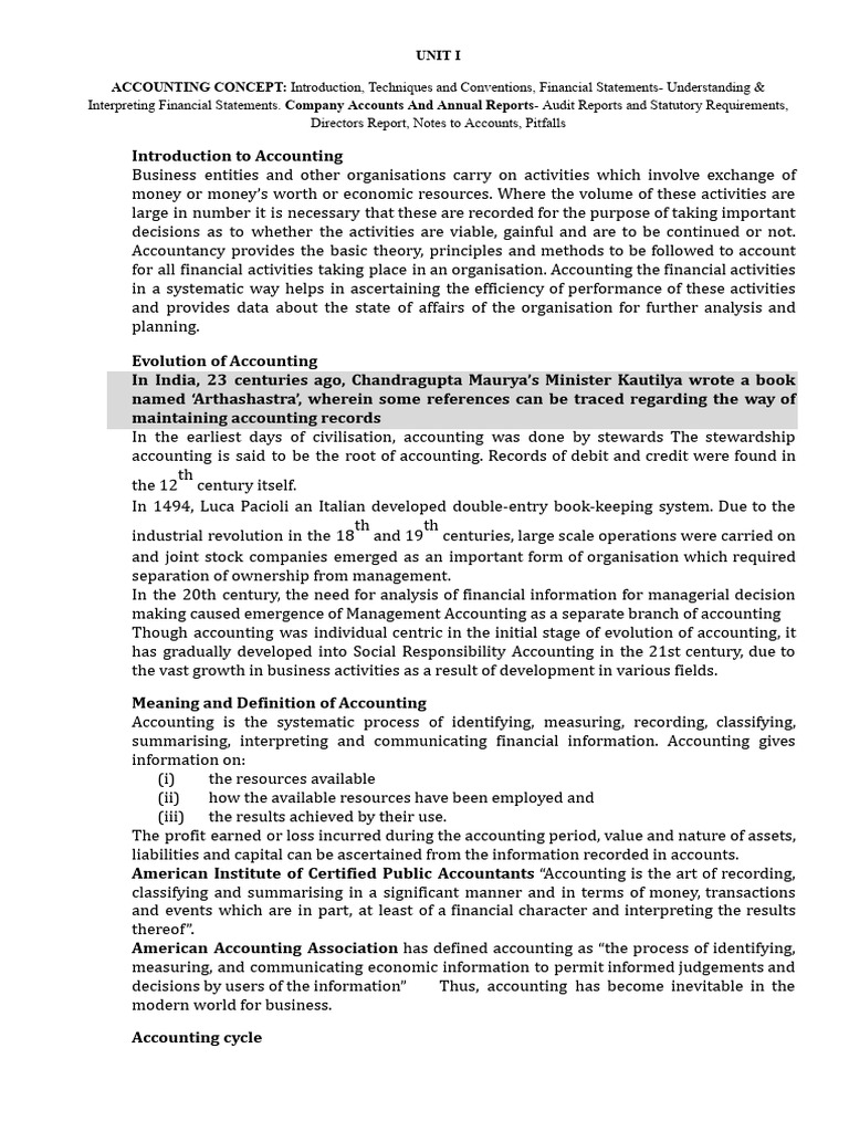 FOA & FOC Notes | PDF | Balance Sheet | Generally Accepted Accounting ...