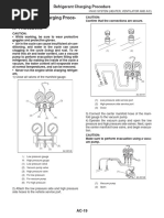 Refrigerant Charging Procedure | PDF | Air Conditioning | Valve