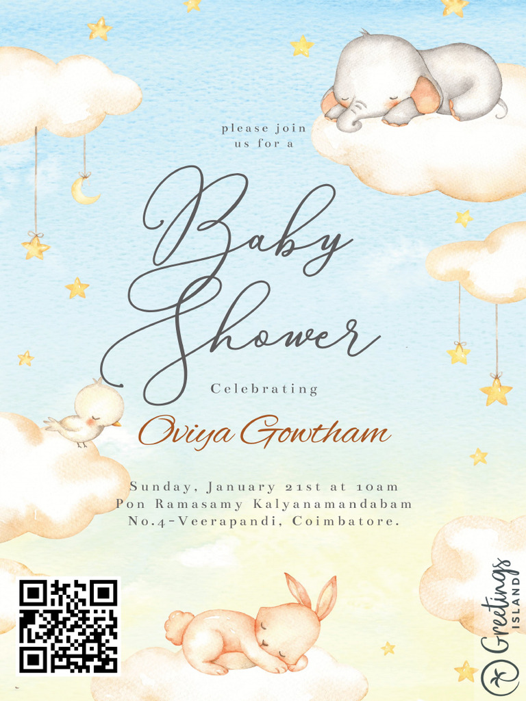 Baby Shower Invitation | PDF