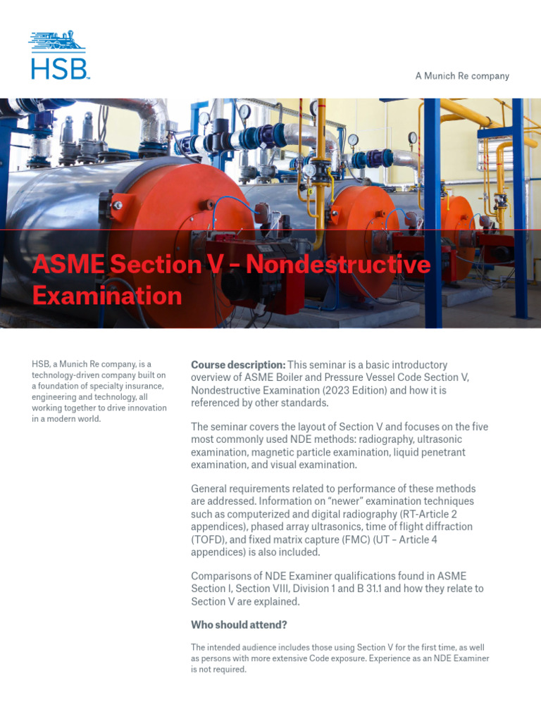 HSB 169 Asme Sectionv F e | PDF | Nondestructive Testing | Mechanical ...