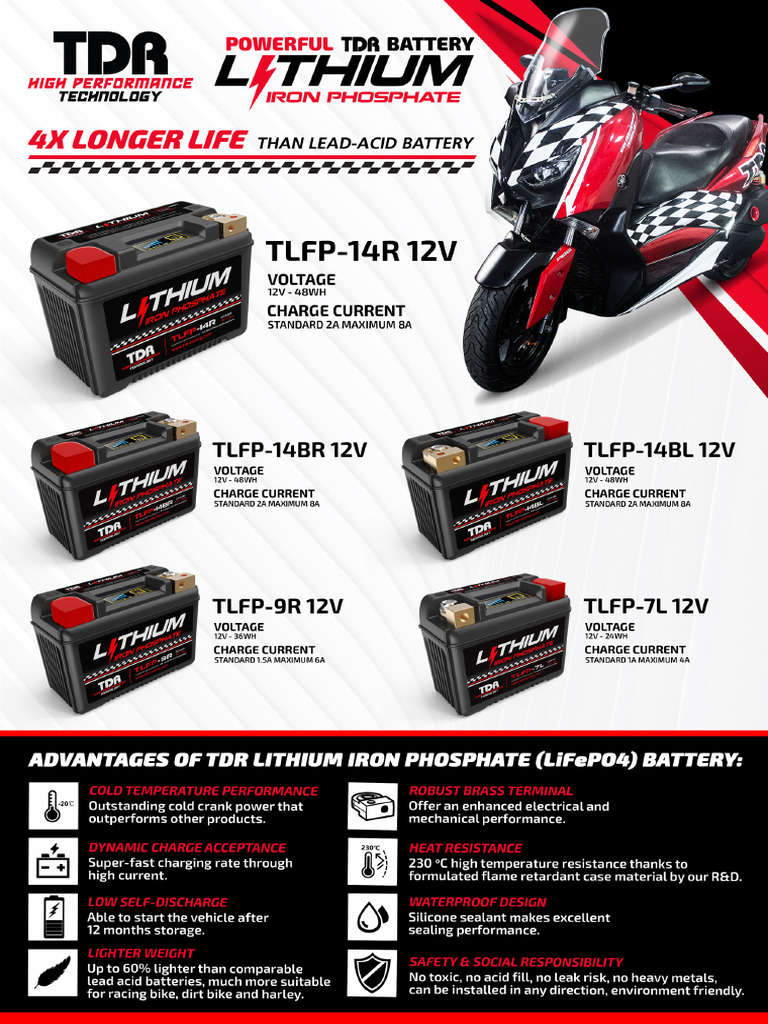 TDR Lithium Battery Hires | PDF