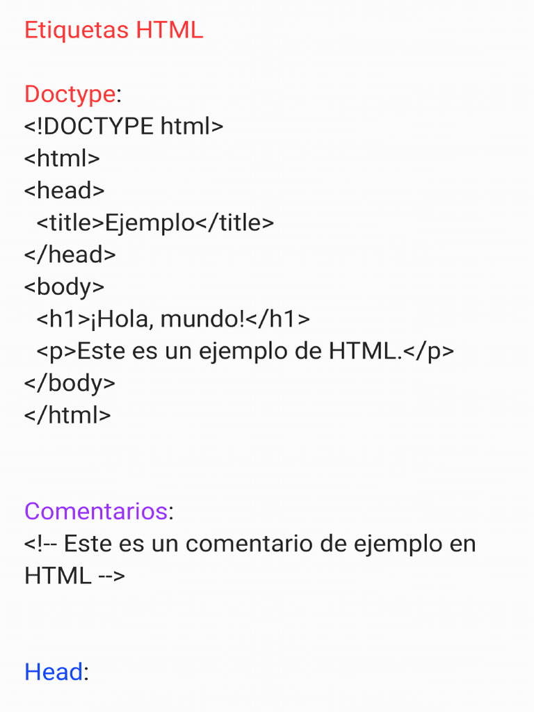 Etiquetas HTML | PDF