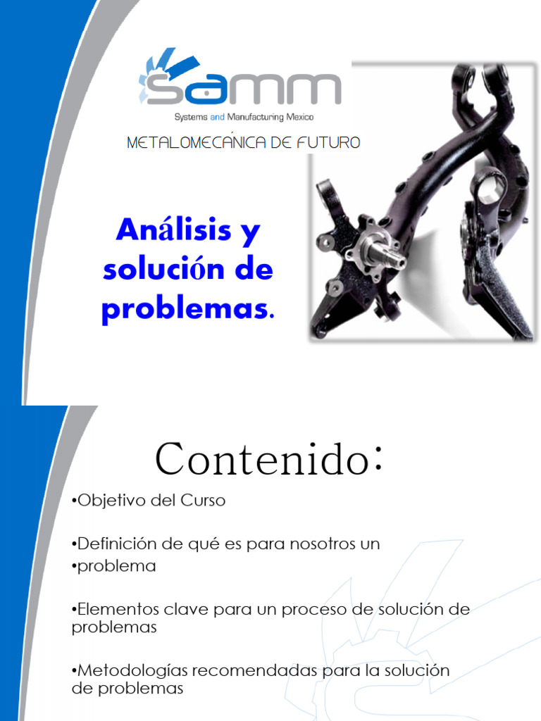 Analisis y Solucion de Problemas 16 Mayo 2013 | PDF | Six Sigma Analisis y Solucion de Problemas 16 Mayo 2013 | PDF | Six Sigma