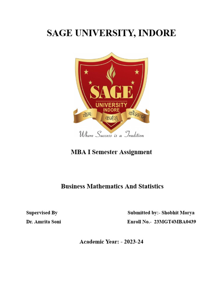 AM Assignment Front Page | PDF