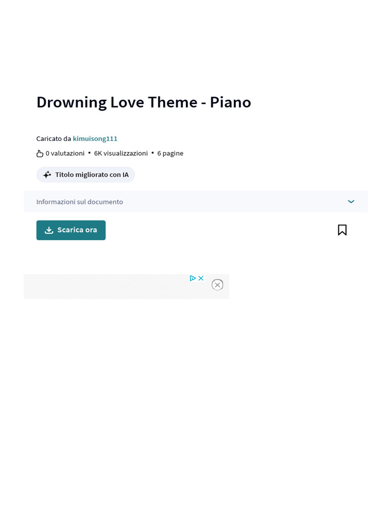 Drowning Love Theme | PDF