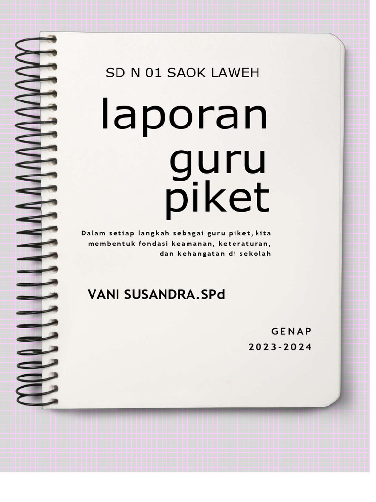 Laporan Piket Buk Unang | PDF