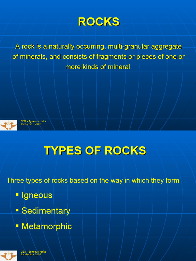 GLGB2B2_04_Rocks_Presentation | PDF | Igneous Rock | Rock (Geology)