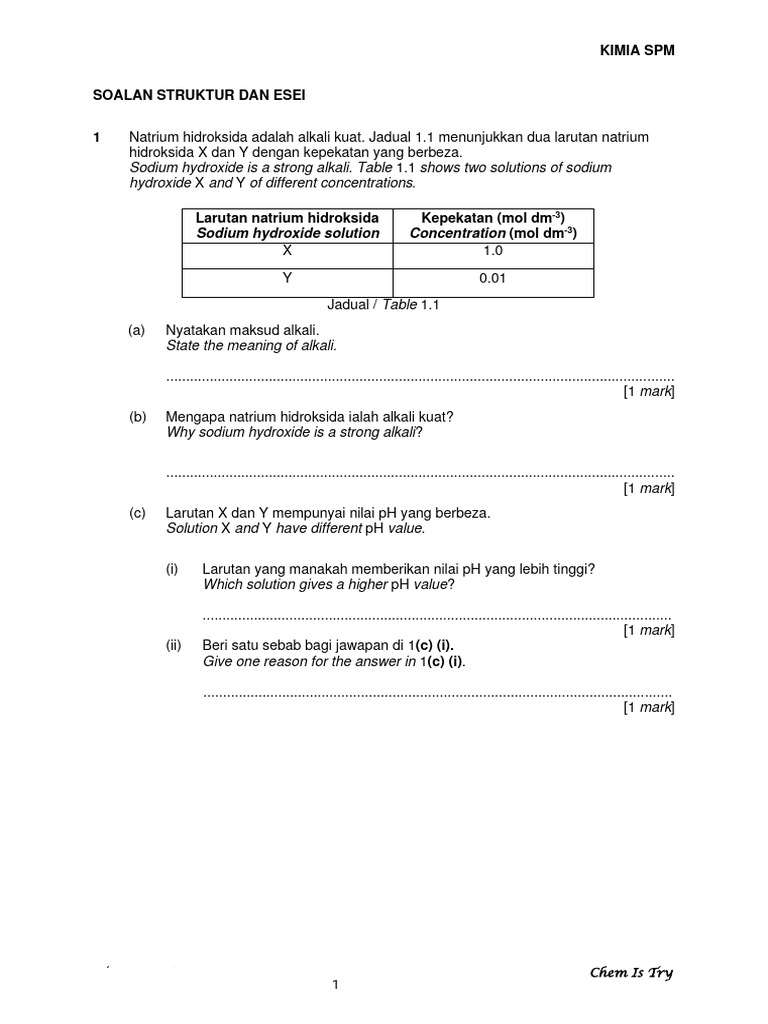 Bab 6 Asid, Bes & Garam | PDF