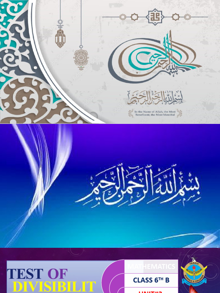 TEST OF dIVISIBILITY | PDF | Numbers | Discrete Mathematics