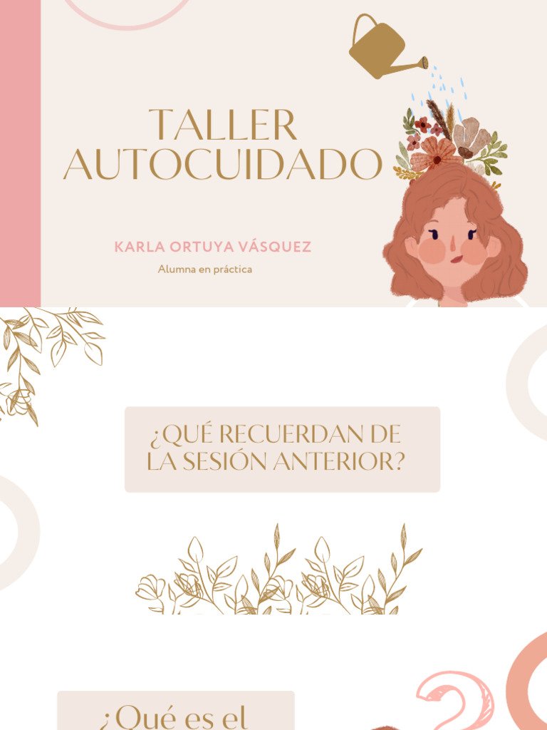Taller Autocuidado Sesión 3 | PDF | Las emociones | Comportamiento