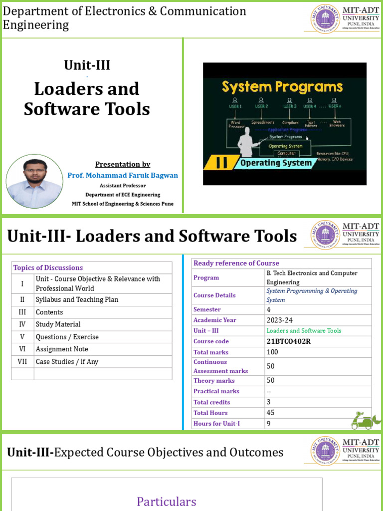 Unit 3 Loaders & Software Tools 4 | PDF | Programming | Computer Program