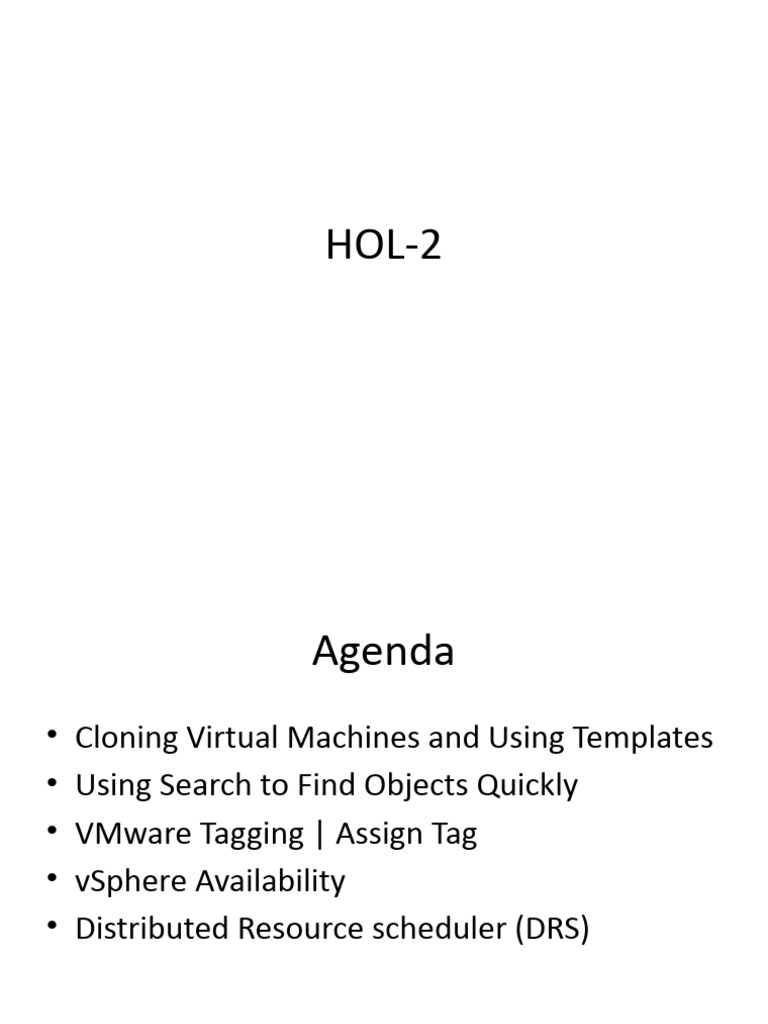 HOL2 | PDF | Tag (Metadata) | Virtual Machine