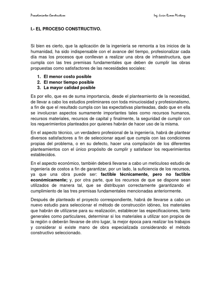 Capitulo 1 El Proceso Constructivo | PDF | Civilización maya | Pirámide