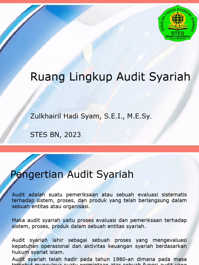 Pembahasan Ke-6 Ruang Lingkup Audit Syariah | PDF