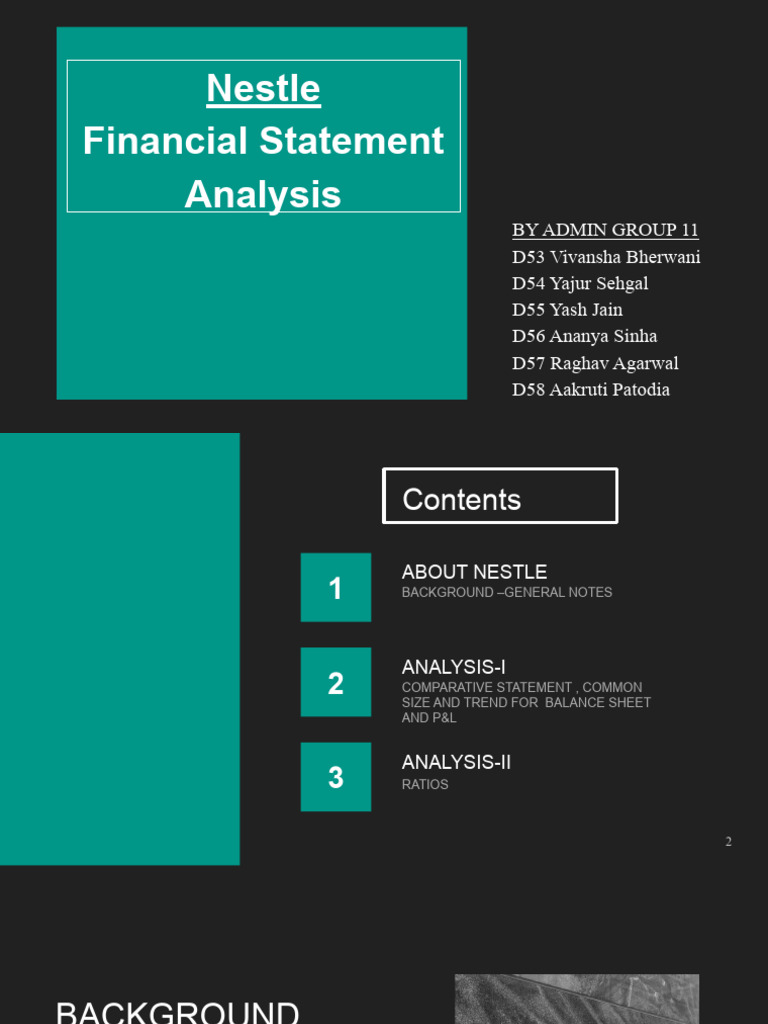 Nestlé India Financial Statement Analysis | PDF | Dividend | Retained ...
