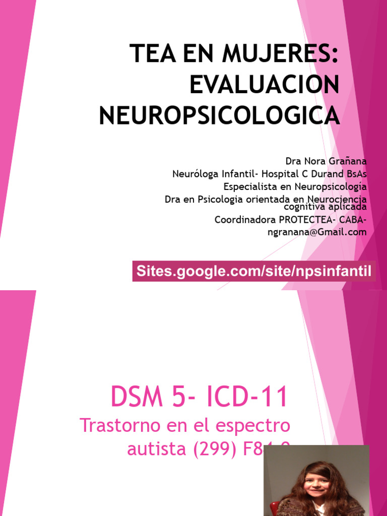Mujeres TEA Evaluacion NPS 23 | PDF | Espectro autista | Síndrome de ...