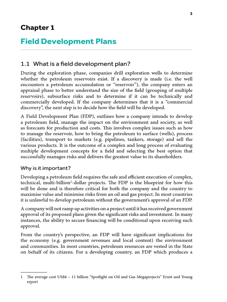 Field Development Plan Guide | PDF | Petroleum Reservoir | Natural Gas