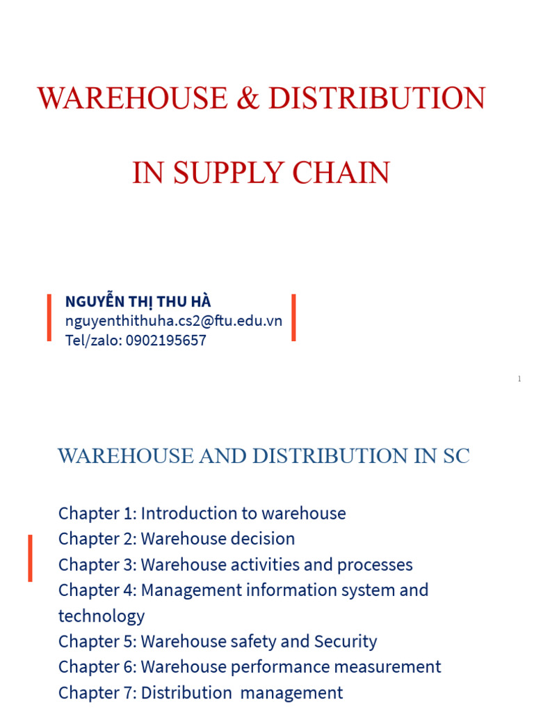 Chapter 7 - Distribution Management | PDF | Warehouse | Logistics