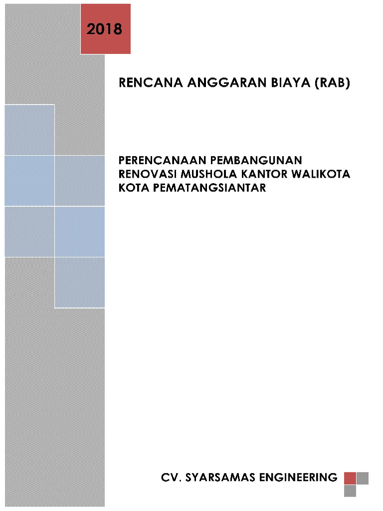 Rab Renov. Musholla | PDF