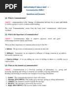 Class 9 Employability Skills Unit 1 Communication Skills | PDF | Communication | English Language