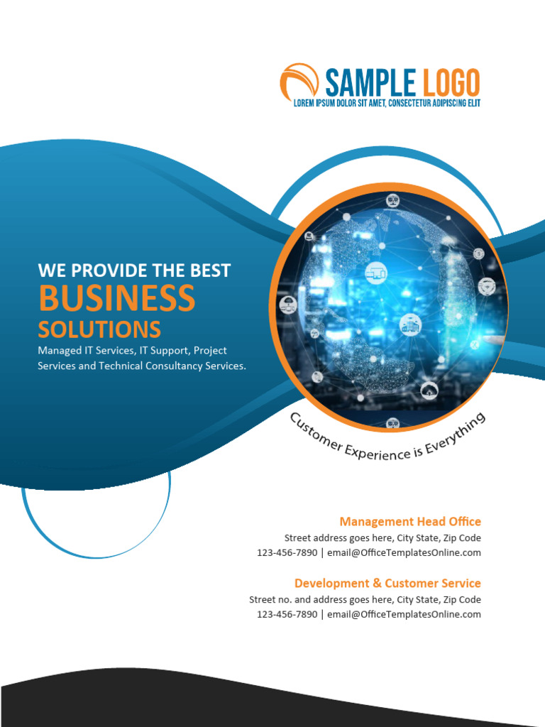 Printable It Company Booklet Template | PDF