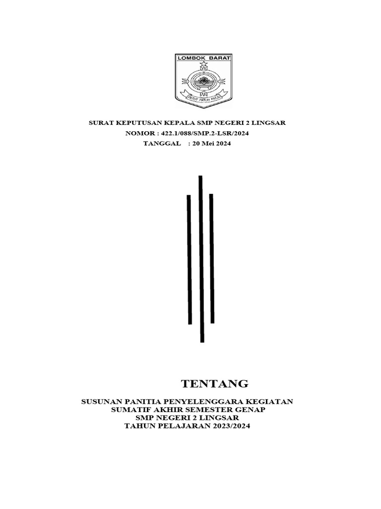 SK Susunan Panitia Dan Pengawas Sumatif Akhir Semester Genap Tp. 2023 ... SK Susunan Panitia Dan Pengawas Sumatif Akhir Semester Genap Tp. 2023 ...