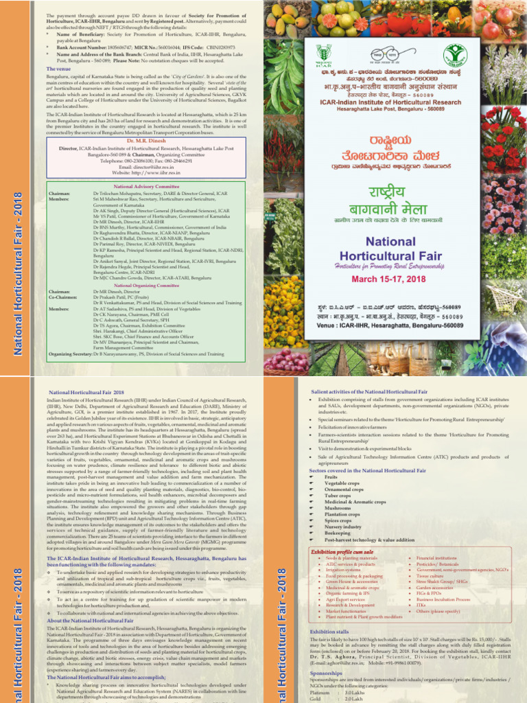 Horticultural Brochure English 2018 | PDF | Agriculture | Botany