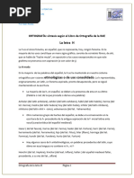 Reglas ortográficas de la H y V | PDF