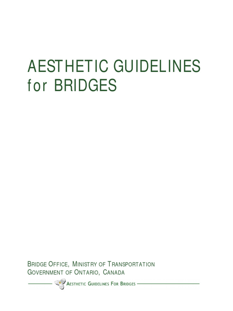 Aesthetic Guidelines for Bridge Design | PDF | Composition (Visual Arts ...