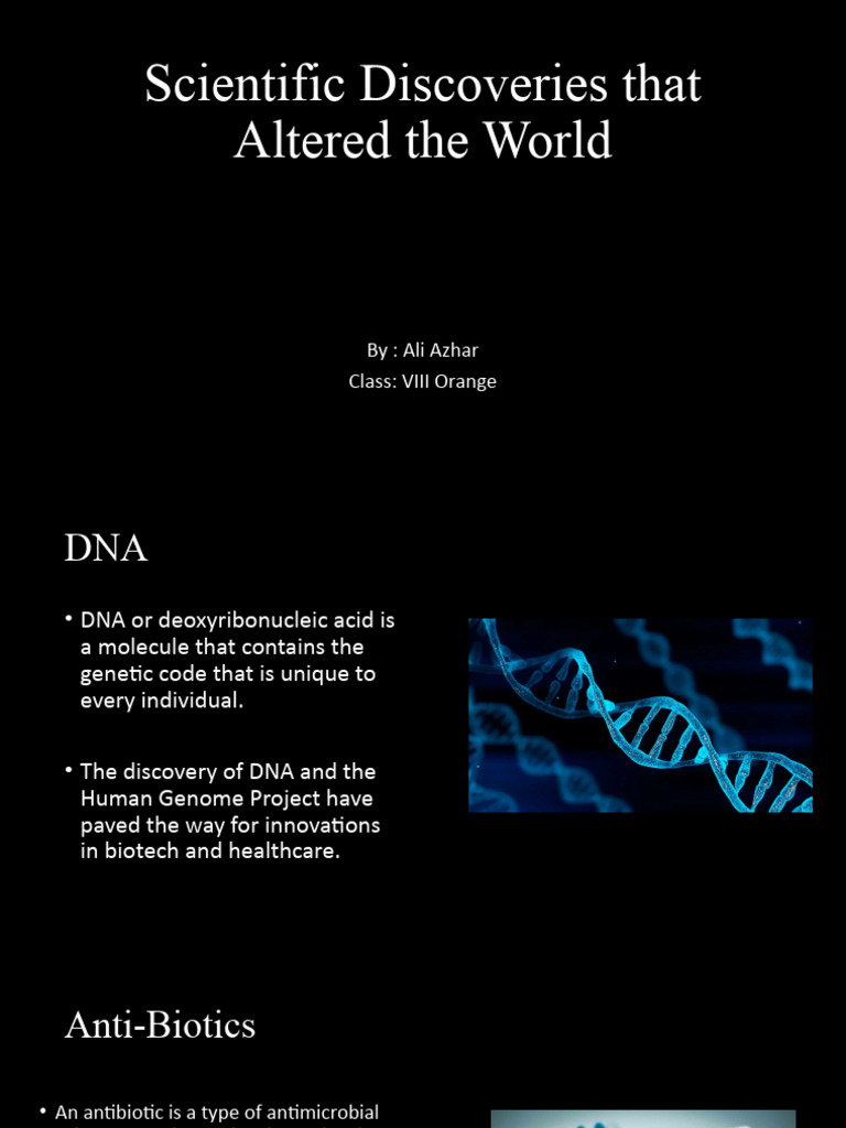 Scientific Discoveries That Altered The World | PDF | Science ...