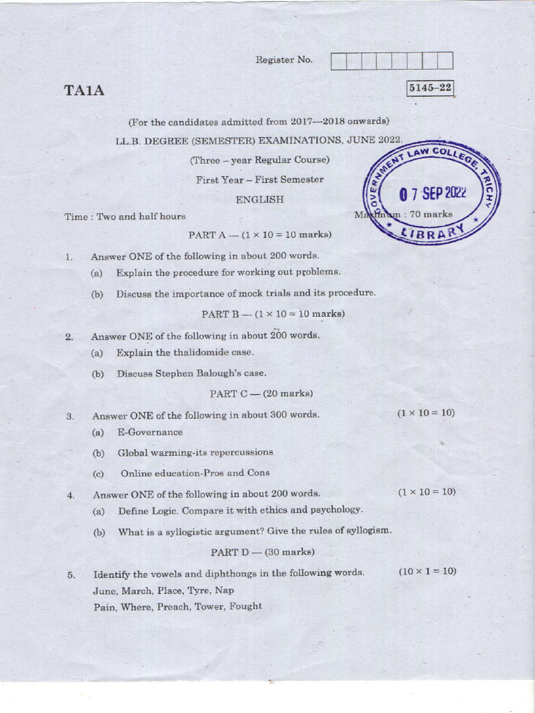 First Semester | PDF