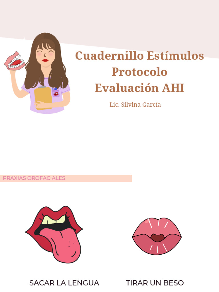Cuadernillo Estimulos Protocolo Evaluacion AHI 1 | PDF