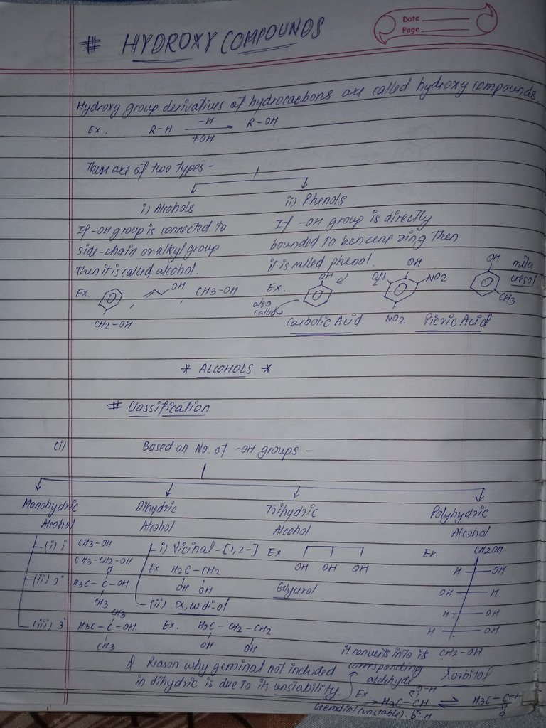 Hydroxy Compounds | PDF