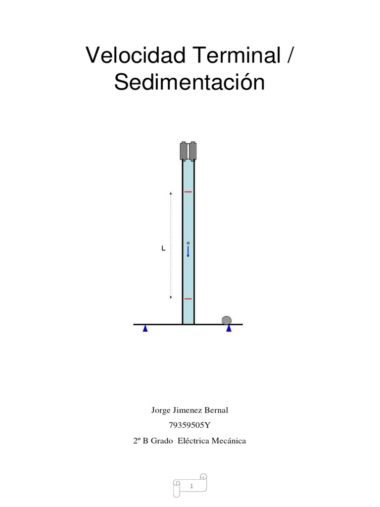 Velocidad Terminal | PDF | Fenomeno fisico | Ingeniería mecánica