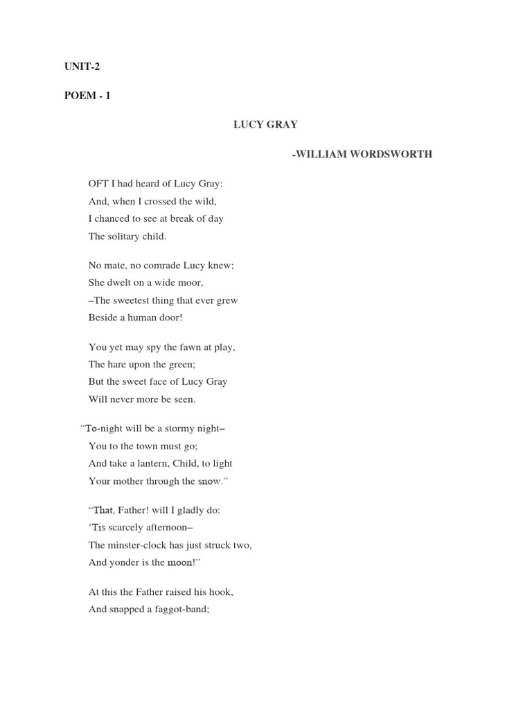 Unit 2 | PDF | Poems