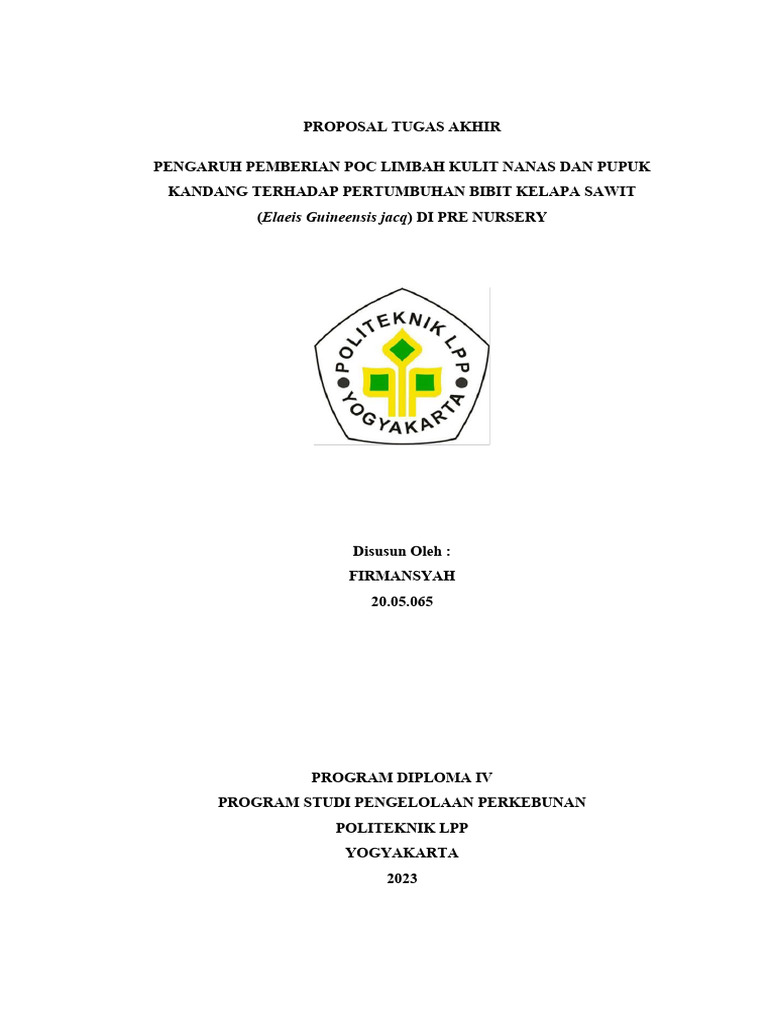 Judul Ta 3 Poc Limbah Kulit Nenas | PDF | Teknologi & Rekayasa