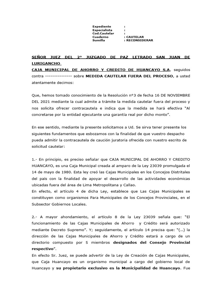 Reconsider Ar | PDF | Lima | Juez Reconsider Ar | PDF | Lima | Juez