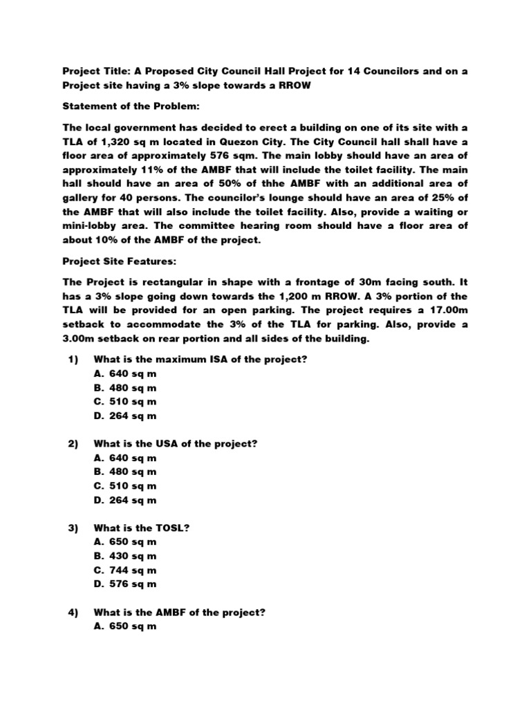Quezon City Council Hall Project Details | PDF | Tile | Buildings And ...