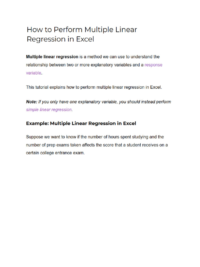 Multiple Linear Regression Practice 2 | PDF