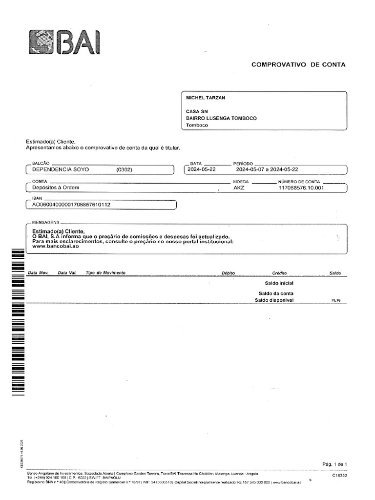 Extrato Bancário | PDF