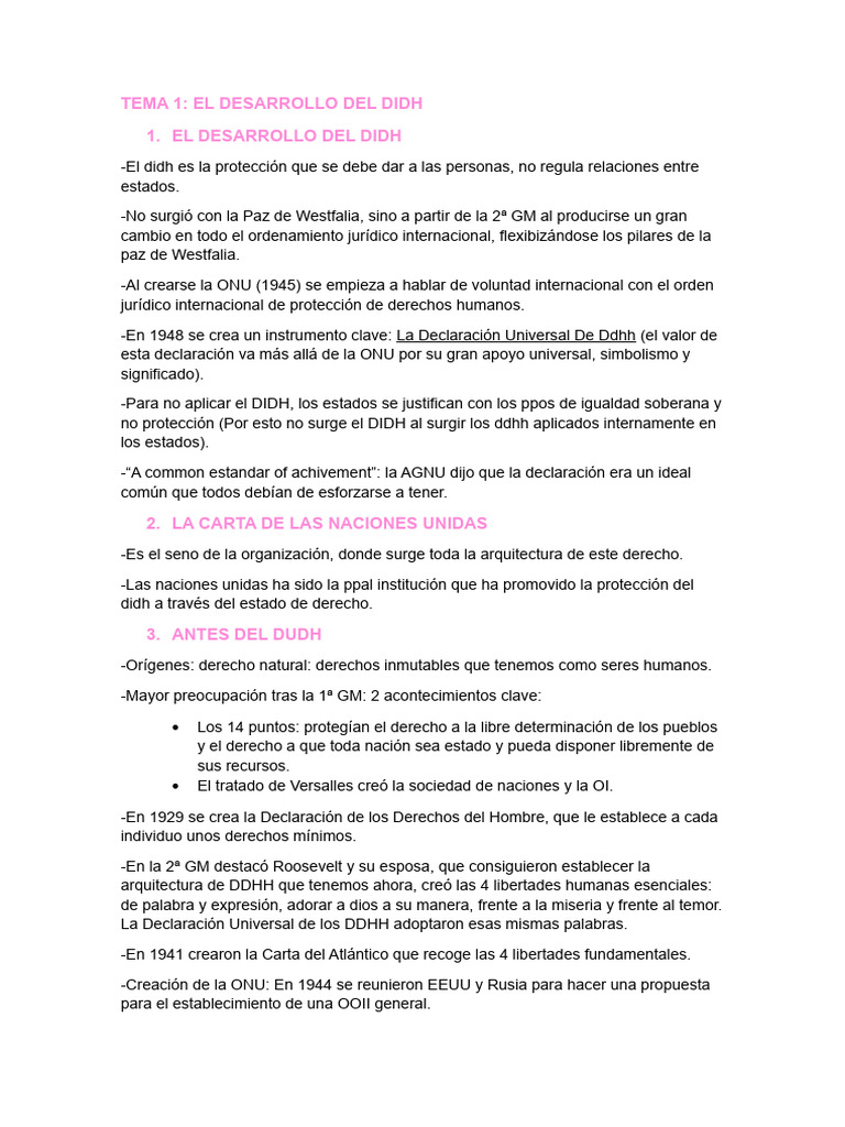 Examen didh | PDF | Derechos humanos | Naciones Unidas