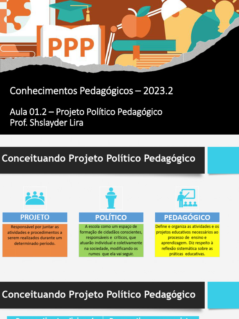 AULA 01.2 - Projeto Político Pedagógico (PPP) - 2 | PDF | Pedagogia ...