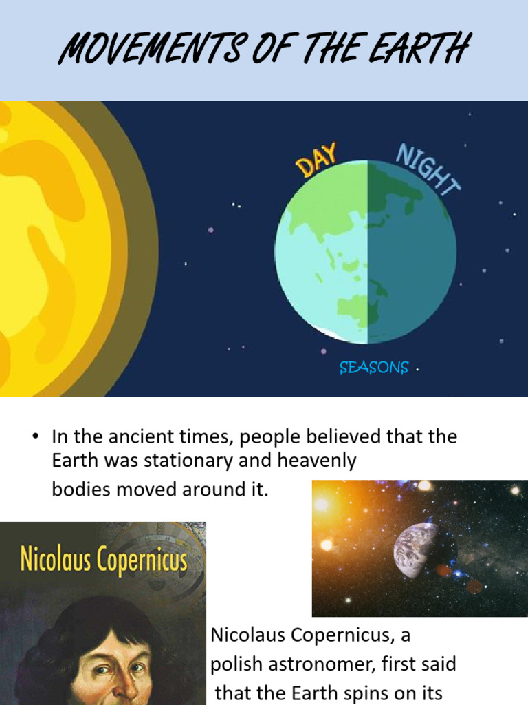 Earth Movements and Seasons Explained | PDF | Science & Mathematics