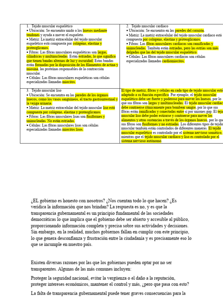 bio y sociales | PDF | Músculo | La matriz extracelular