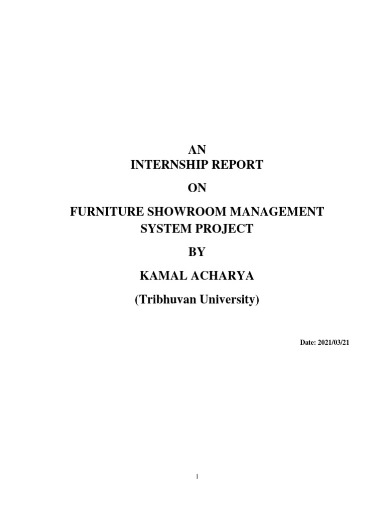 Furniture Showroom Management System Project Report. | PDF | Php | Web Server