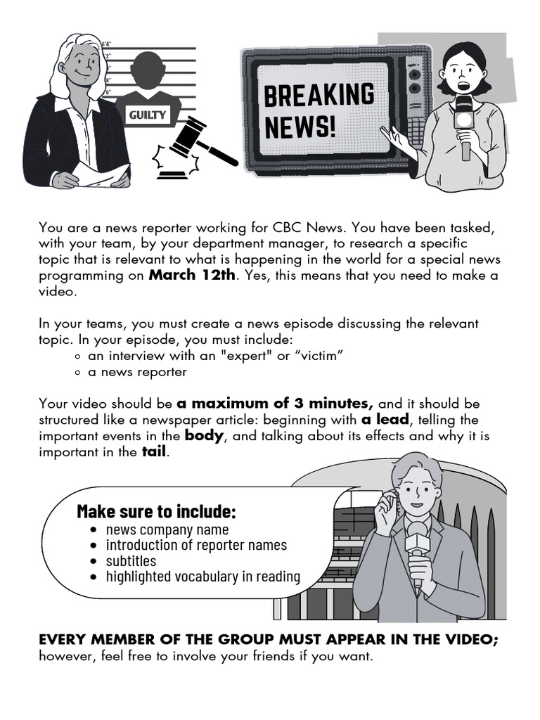 ELL1-2 News Assignment | PDF | News | Information